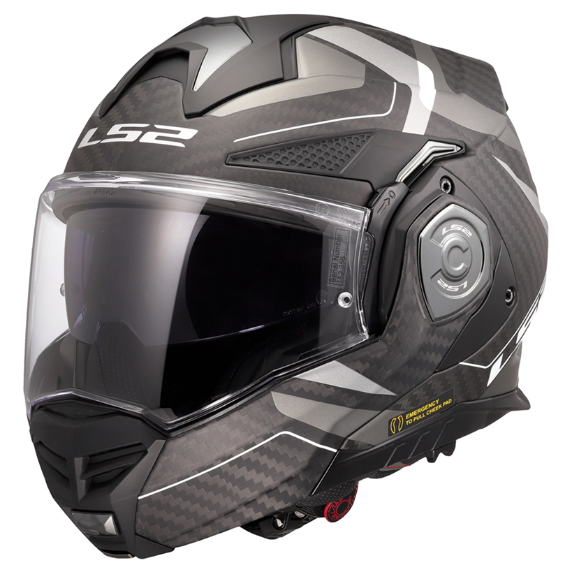 קסדה נפתחת אל אס 2 אדוונט איקס אפור שחור לבן – LS2 FF901 ADVANT X ...